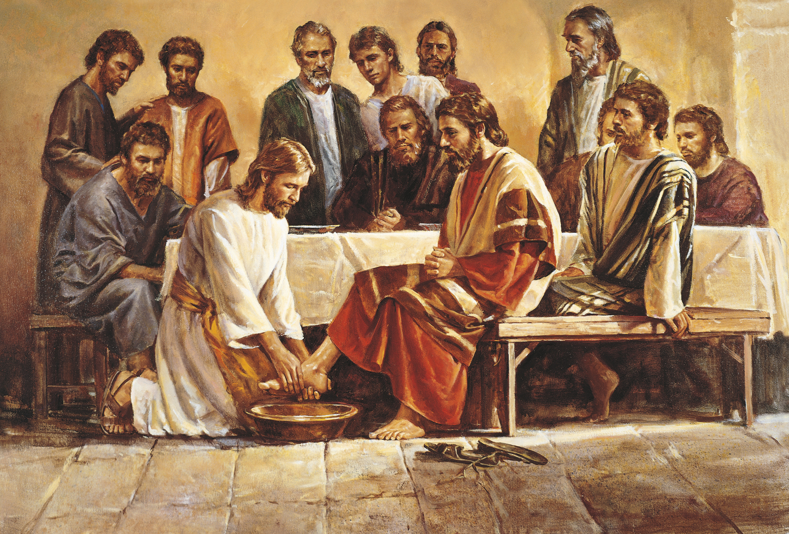 Jesus washes His disciple’s feet