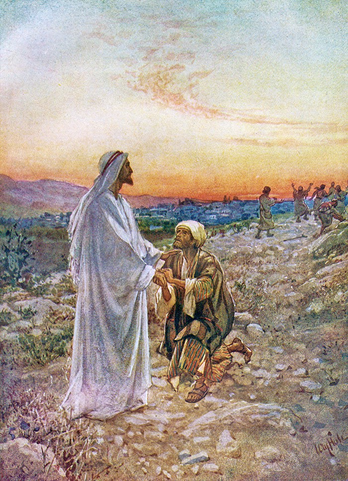 Jesus Heals Ten Men of Leprosy